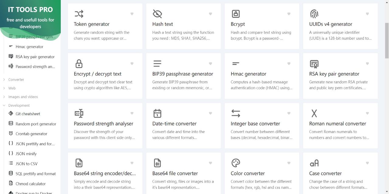 IT Tool Pro - free and usefull online tools for developers